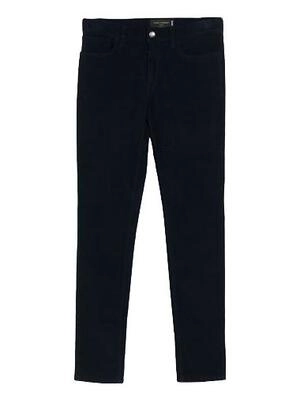 Dolce & Gabbana Cotton Elastane Tapered Leg Pants - Blue