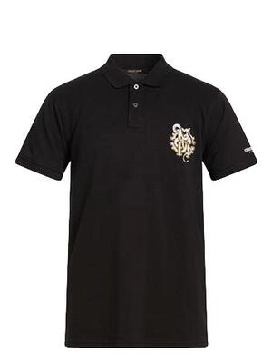 Roberto Cavalli Polo Shirt Size Cotton - Black