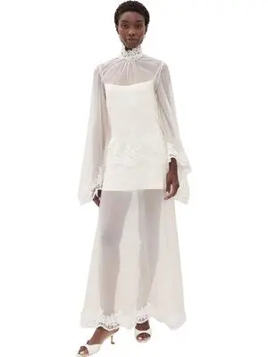 YELLOW THE LABEL Liz Organza Maxi Dress - Ivory