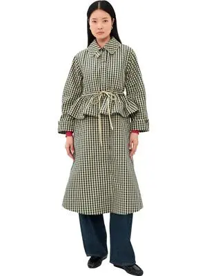DAMSON MADDER Myrtle Trench Coat - Navy