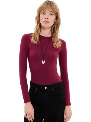 LE BOP Hannah Thong Bodysuit - Plum