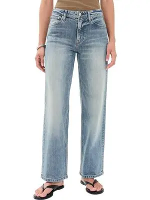 Moussy Vintage Idabel Straight Jeans - Light Blue