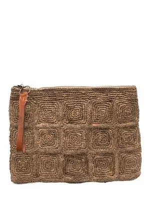 IBELIV Tanala Crochet Wristlet Bag - Brown