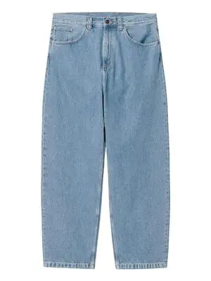 Carhartt Work In Progress Brandon Pants Loose Straight Fit Denim - Blue, Stone Bleached