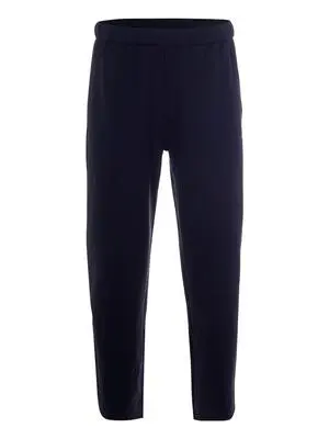 EA7 Elastic Waist Straight Leg Pants - Black