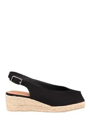 CastaÑer Dosalia Slingback Wedge Sandals - Black