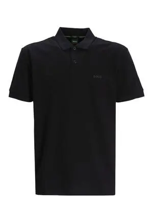 Hugo Boss Short Sleeved Logo Printed Polo Shirt - Black
