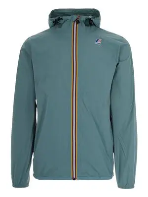 K-WAY Le Vrai 4.0 Claude" Hooded Jacket - Blue