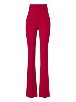 Max Mara Ecrine High-rise Flared Pants - Red