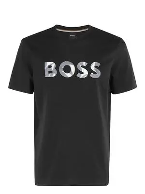 Hugo Boss Logo-print Cotton T-shirt - Black