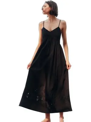 Jenni Kayne Broderie Peninsula Dress - Black