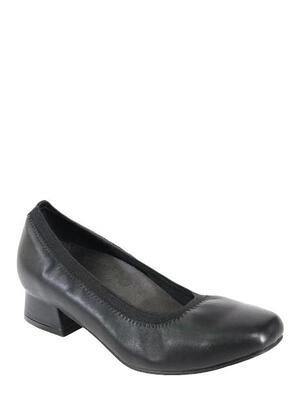 DAVID TATE Square Toe Block Heel Pumps - Black