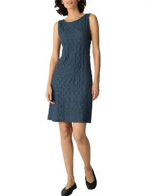 Eileen Fisher Sleeveless Bateau Neck Knit Dress - Cold Spring