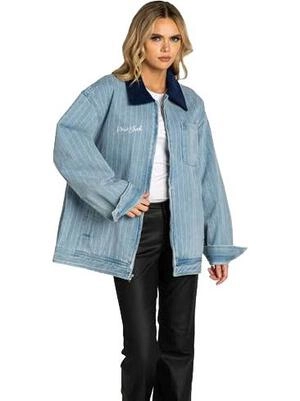 THE WILD COLLECTIVE New York Yankees Full-zip Mechanic Jacket - Denim