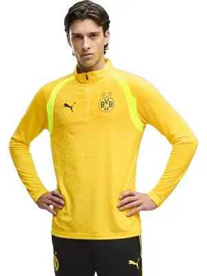 PUMA Borussia Dortmund Quarter-zip Training Top - Yellow