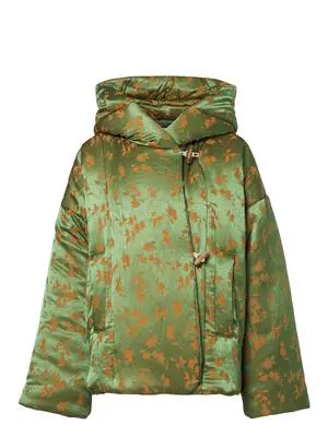 Dries Van Noten Floral Puffer Jacket - Green