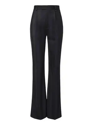 VIVIENNE WESTWOOD Ray Striped Virgin Wool Flared Pants - Blue