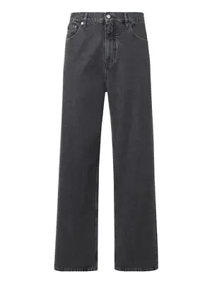 JIL SANDER Mid-rise Wide-leg Jeans - Black