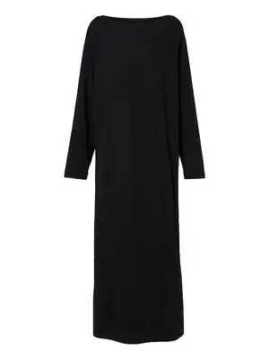 Extreme Cashmere N°503 Pillar Cotton And Cashmere Maxi Dress - Black