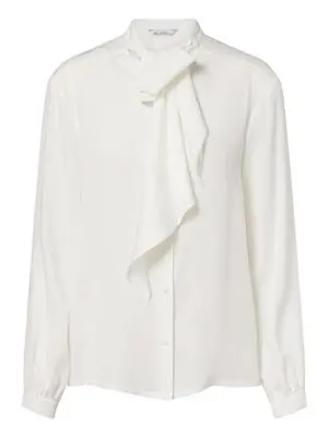 Max Mara Max Mara Tie-Neck Silk Blouse Beige