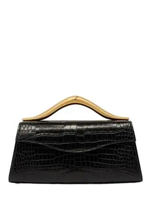 Elie Saab The Petit Wave Small Leather Top-handle Bag - Black