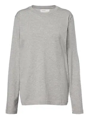 Extreme Cashmere N°500 Jones Cotton And Cashmere Top - Grey
