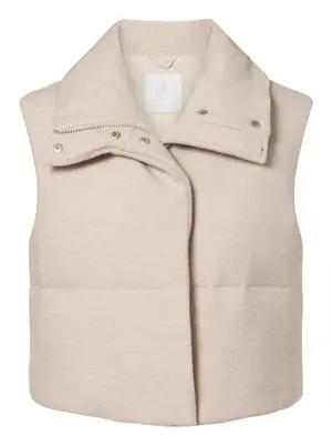 Eleventy Wool Down Vest - Beige