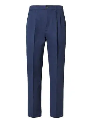 Dunhill Cotton Twill Straight Chinos - Blue