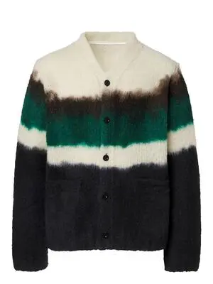 Sacai Wool-blend Polo Sweater - Multicoloured