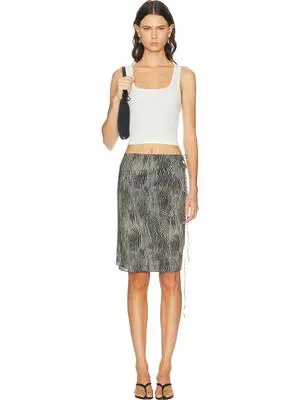 SKIMS Ribbed Cropped Tank - Marble