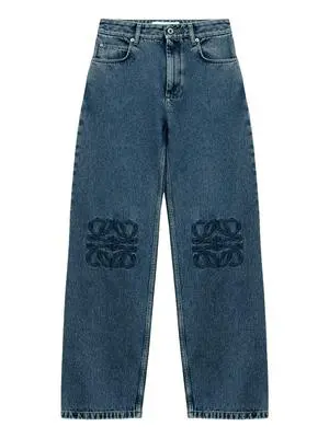 Loewe Anagram Baggy Jeans - Blue