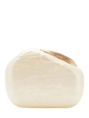 Cult Gaia Althea Acrylic Clutch Bag - Ivory