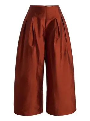 CHAN LUU Chan Luu Techno Taffeta Wide Leg Trousers