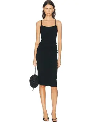 TOTEME Draped Slip Dress - Black