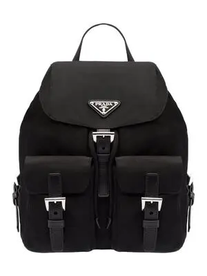 Prada Small Backpack In Re-nylon - Black