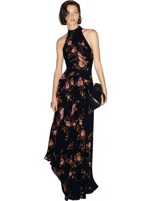 REFORMATION REFORMATION Fabienne Floral Maxi Dress Black