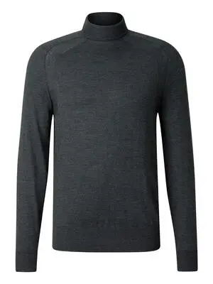 Bogner Gordon Pure New Wool And Cashmere Turtleneck Sweater - Anthracite