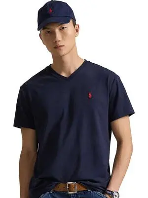 Ralph Lauren Classic Fit Jersey V-neck T-shirt - Ink