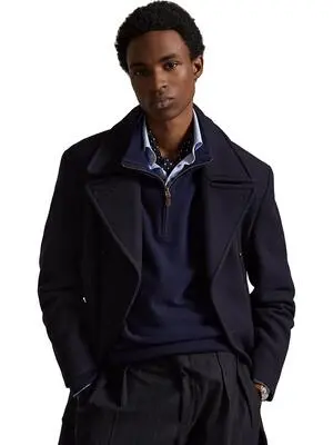 Ralph Lauren Wool Quarter-zip Sweater - Hunter Navy
