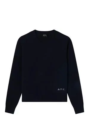 A.p.c. A.P.C. "Anna" Wool Sweater Blue