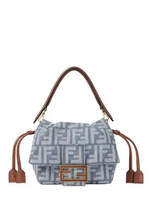 Fendi Mamma Baguette Small Bag - Blue