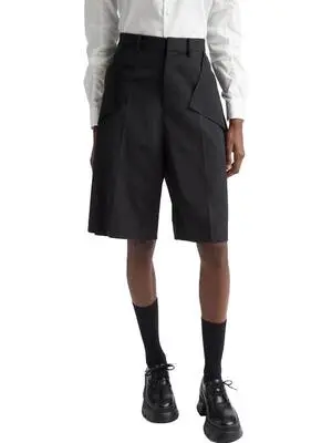 Undercover Ruffle Tailored Shorts - Black