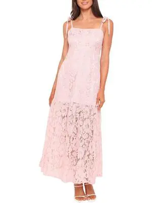 PETAL & PUP Petal & Pup Lace Tie Strap Maxi Dress