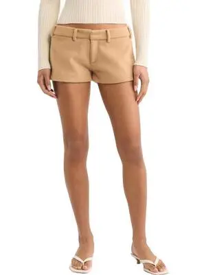 Solid & Striped The Gabriella Wool Blend Shorts - Camel