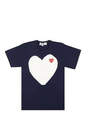 Play Comme Des Garcon Big Heart T-shirt - Blue