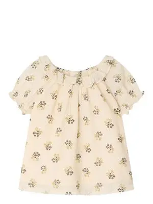 Bonpoint Cotton Floral Blouse - Ivory