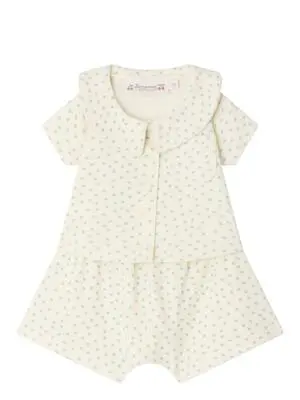 Bonpoint Cotton Polka Dot Top And Shorts Set - Blue