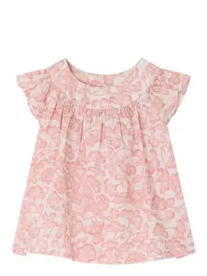 Bonpoint Cotton Floral Blouse - Pink