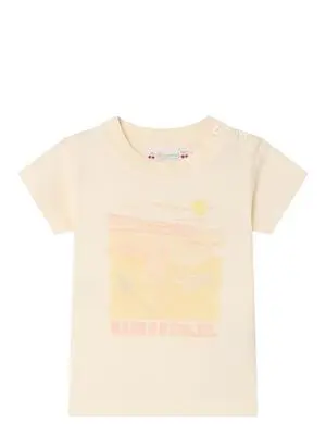 Bonpoint Cotton Printed T-shirt - Ivory