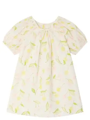 Bonpoint Organic Cotton Printed Dress - Pink